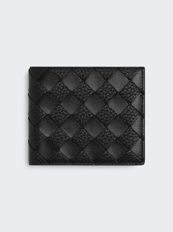 Bottega Veneta Intrecciato Bi-fold Wallet - Black