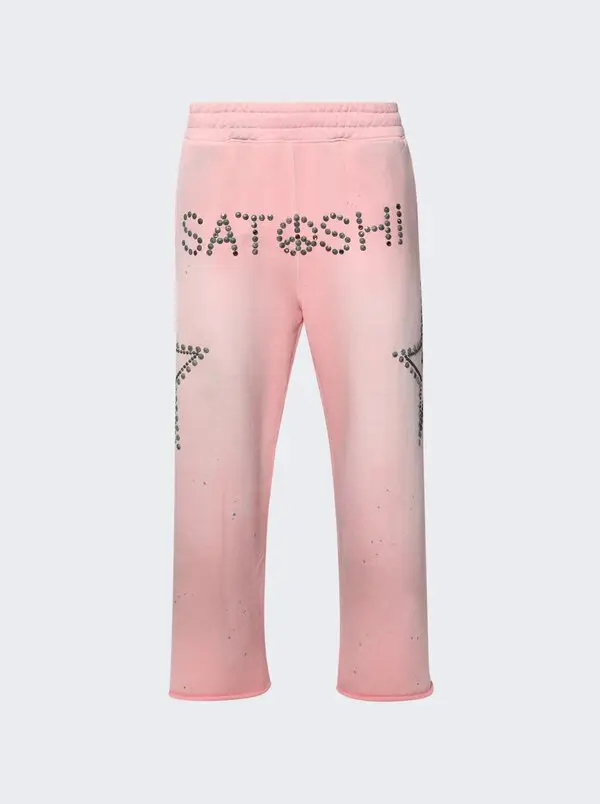SATOSHI NAKAMOTO Star Studded Sweatpant Dusty