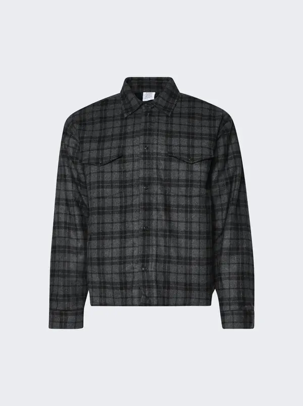 Vetements Padded Flannel Shirt Check - Grey