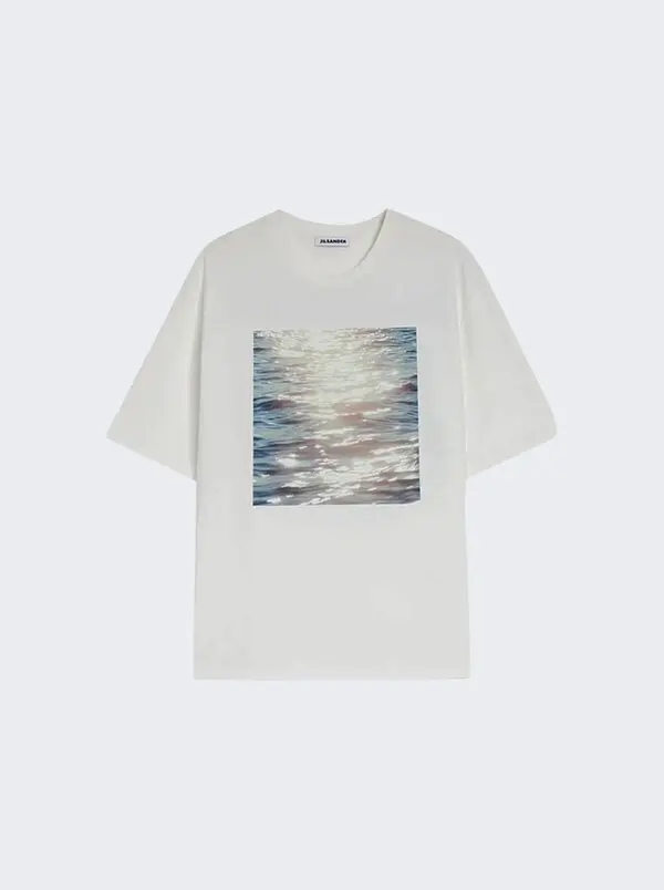 JIL SANDER Cotton T-shirt Photograph Print