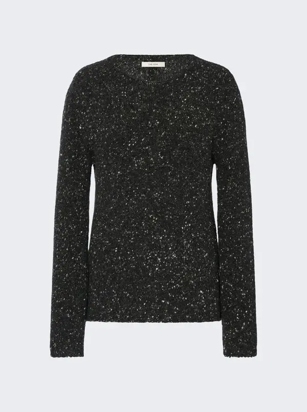 THE ROW Maira Sweater Charcoal Melange - Grey