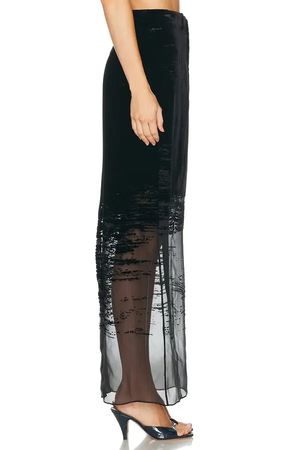 GRACE LING Glitch Tailored Maxi Skirt
