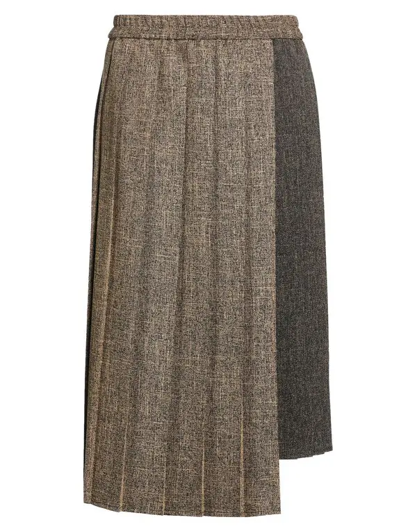 KAOS Midi Skirt Sand Size Polyester, Viscose, Elastane