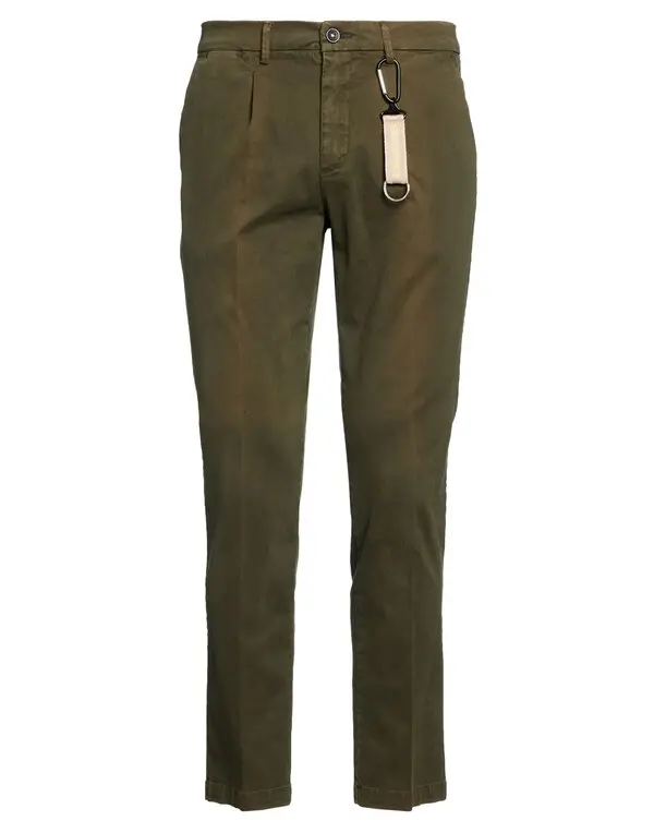 MANUEL RITZ Cotton Elastane Chino Pants - Green