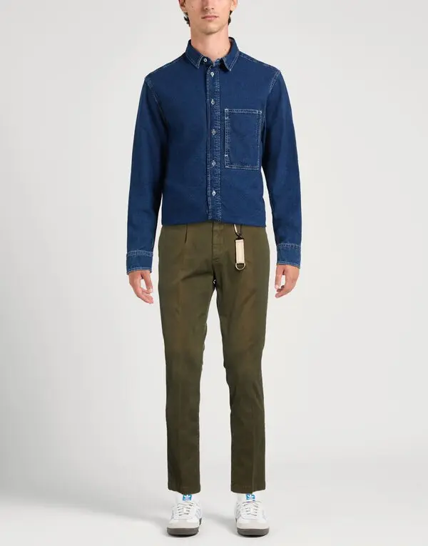 MANUEL RITZ Cotton Elastane Chino Pants - Green
