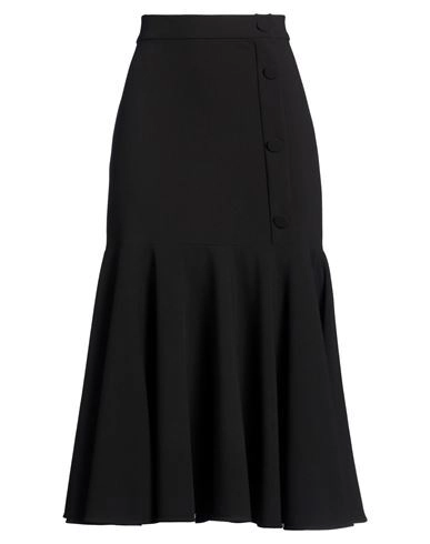 Sandro Midi Skirt Size Polyester, Viscose, Elastane - Black