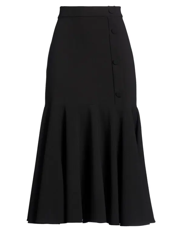 Sandro Midi Skirt Size Polyester, Viscose, Elastane