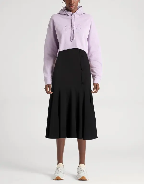 Sandro Midi Skirt Size Polyester, Viscose, Elastane