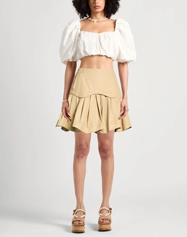 Sandro Pleated Cotton Mini Skirt