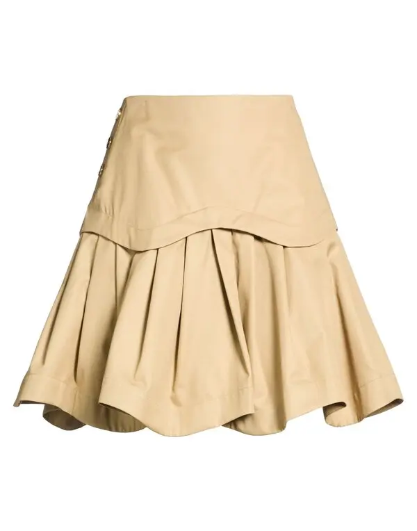 Sandro Pleated Cotton Mini Skirt