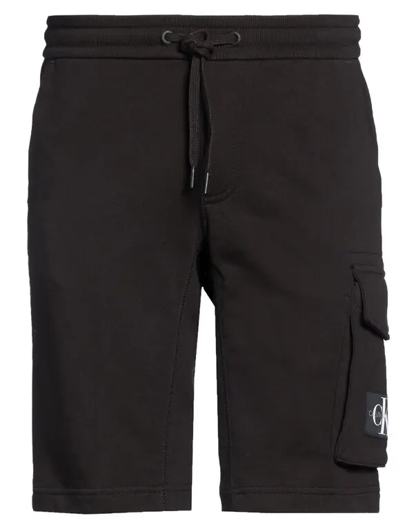Calvin Klein Cotton Terry Athletic Shorts With Cargo Pocket