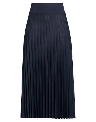 Agnona Midi Skirt Size Wool, Cashmere, Silk - Navy