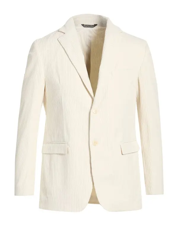 EXTE Blazer Cream Size Cotton, Polyester, Elastane