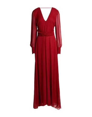 Patrizia Pepe Maxi Dress Brick Size Viscose - Red