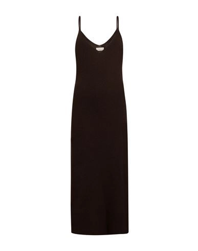 Officine Générale Midi Dress Dark Size Merino Wool - Brown