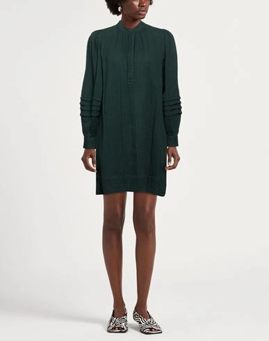 Antik Batik Mini Dress In Dark Cotton - Green