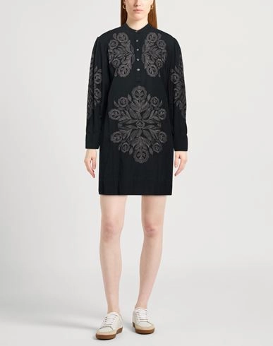 Antik Batik Cotton Mini Dress With Appliqué And Embroidery