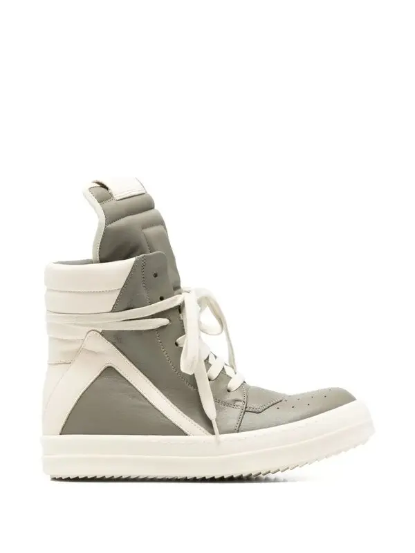 Rick Owens Trainers Leather Sneakers "geobasket - White