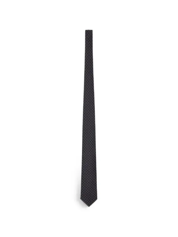 LARDINI Silk Dotted Pattern Neck Tie