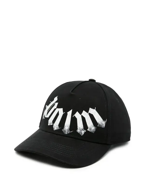 Palm Angels Hat Maxi Logo Cap - Black
