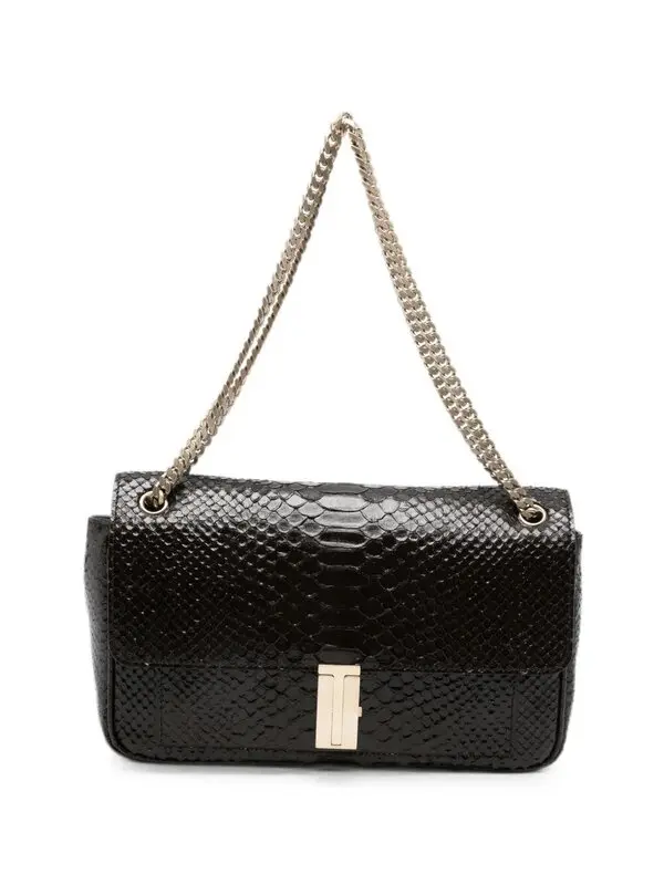 TOM FORD Shoulder Bag Chain "semi Shiny Printed Python