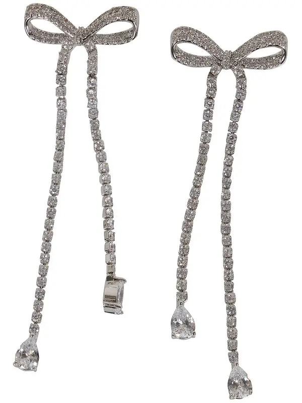 SELF-PORTRAIT Earrings Dangle "bow - Metallic