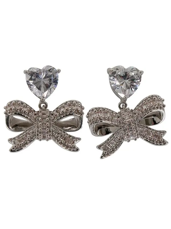 SELF-PORTRAIT Earrings Heart Bow Drop