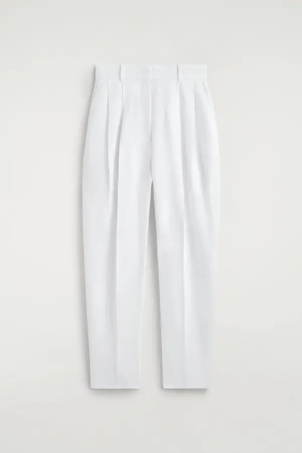 Cos Tailored Linen Barrel-leg Pants