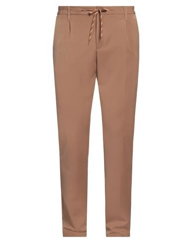 DANIELE ALESSANDRINI Couture Paris Pants Camel Size Polyester, Viscose, Elastane - Beige