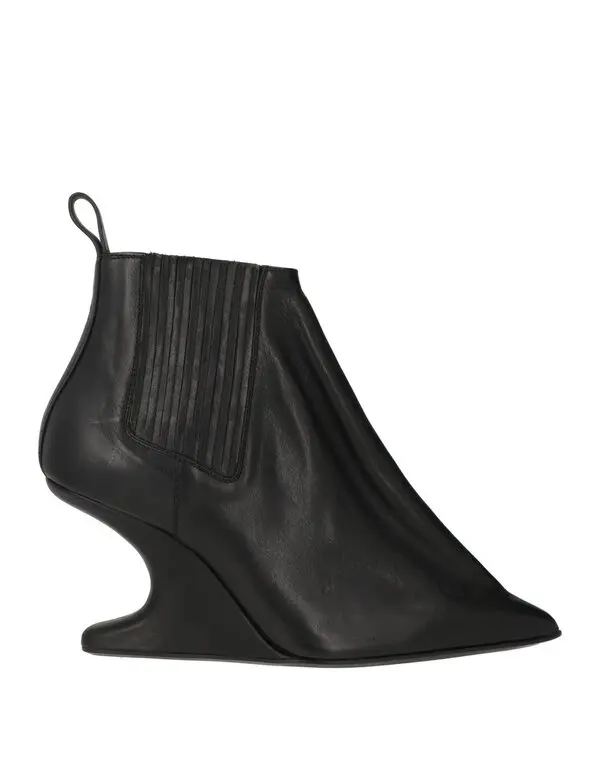 Rick Owens Leather Ankle Boots