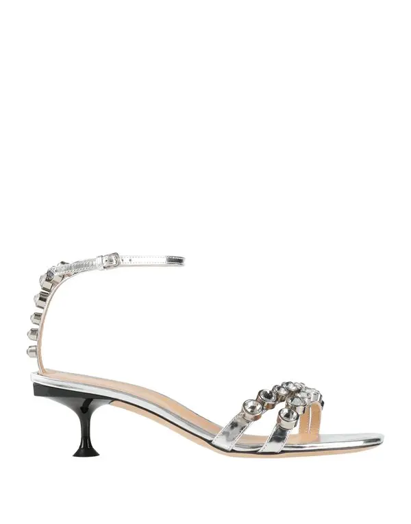 SERGIO ROSSI Embellished Leather Sandals