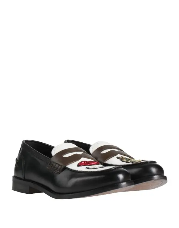 CAFÈNOIR Embellished Leather Loafers