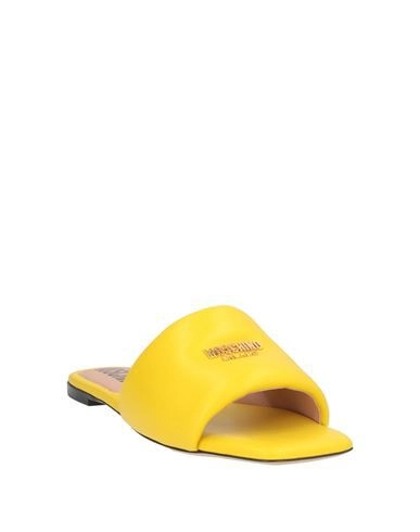 Moschino Leather Slide Sandals