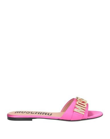 Moschino Sandals Fuchsia Size Textile Fibers - Pink