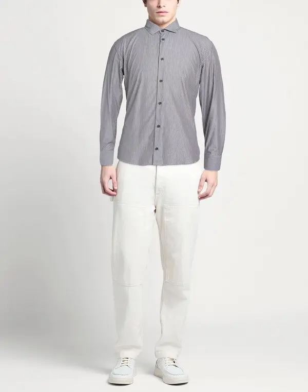 GAZZARRINI Shirt Charcoal Size Cotton