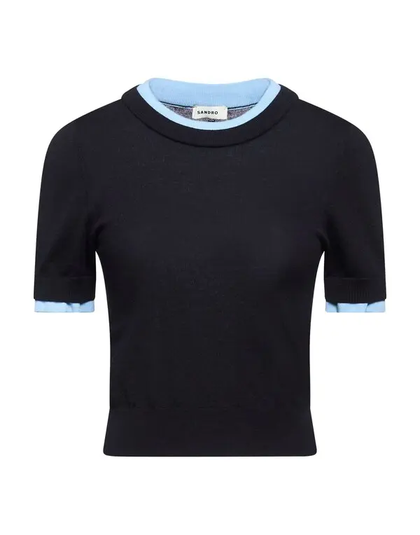 Sandro Sweater Midnight Size Wool