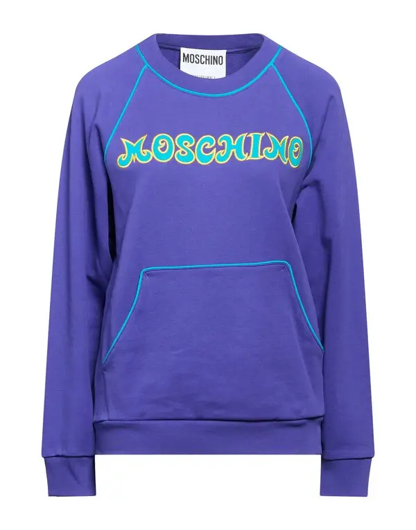 Moschino Cotton Sweatshirt With Embroidered Logo