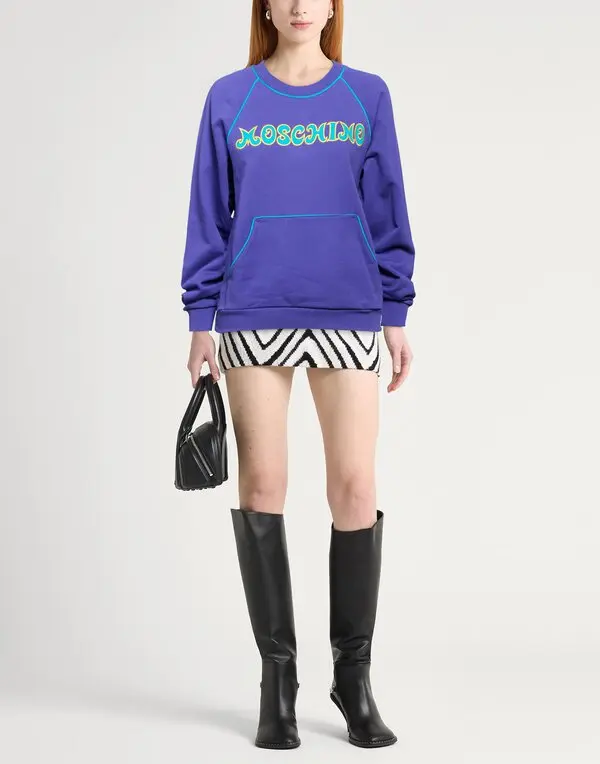 Moschino Cotton Sweatshirt With Embroidered Logo