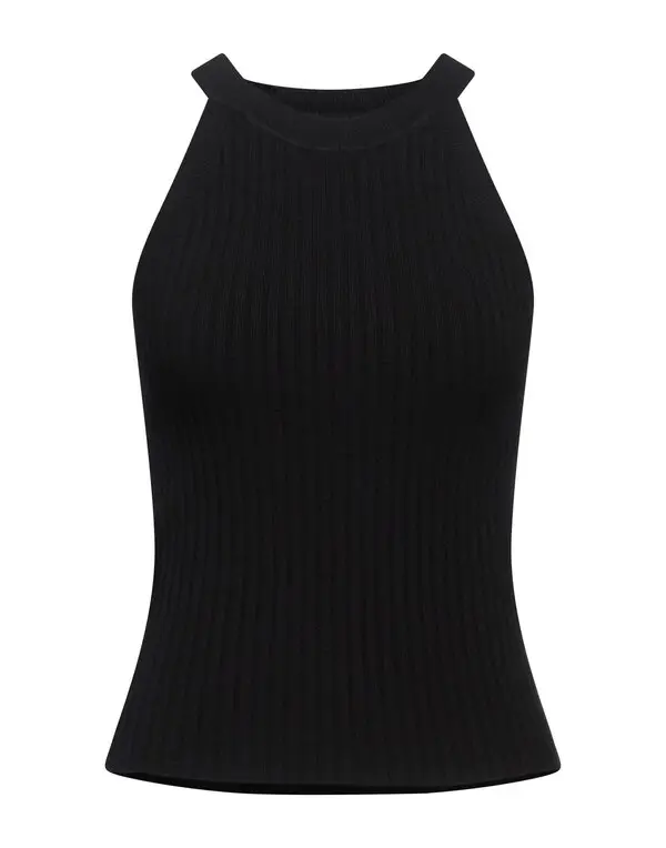 VICOLO Top Ivory Size Viscose, Polyester - Black