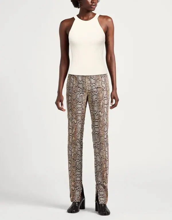 VICOLO Viscose Polyester Ribbed Knit Top