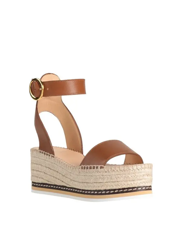 ODISSI Espadrilles Calfskin Wedge Sandals