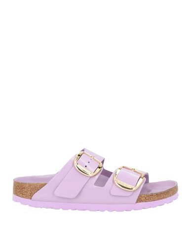 BIRKENSTOCK Leather Sandals With Buckle Fastening - Lilac