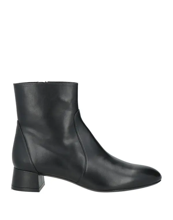 STUART WEITZMAN Leather Ankle Boots With Block Heel
