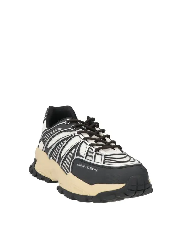 Armani Exchange Sneakers Size Polyester, Polyurethane