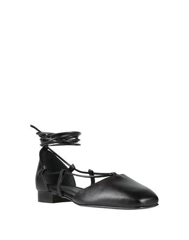 ALOHAS Leather Ballet Flats With Tie Fastening