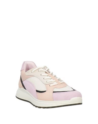 ECCO® Low-top Sneakers With Pebbled Leather And Mesh Accents