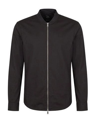 Armani Exchange Shirt Size Cotton, Elastane - Black