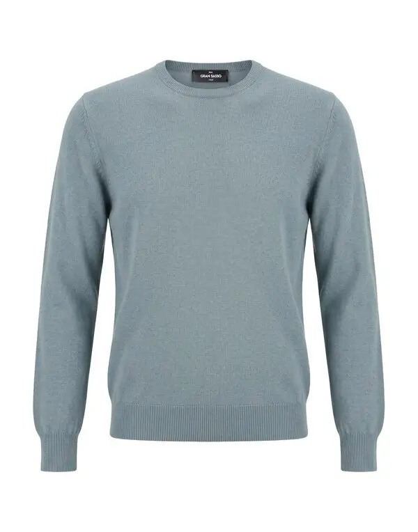 GRAN SASSO Light Cashmere Crewneck Sweater - Grey