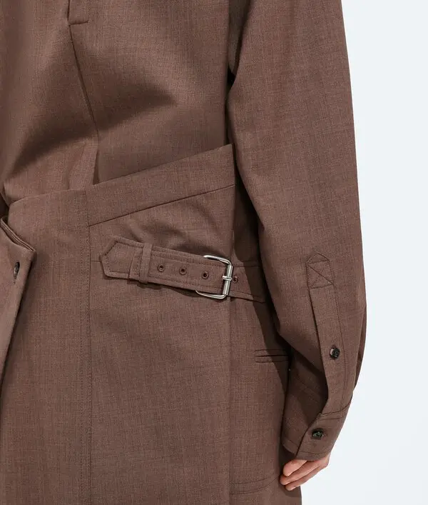 Bottega Veneta Light Wool Toile Skirt