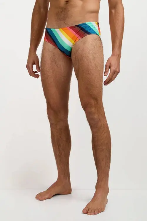 Mr Turk Bondi Stripe Swim Brief